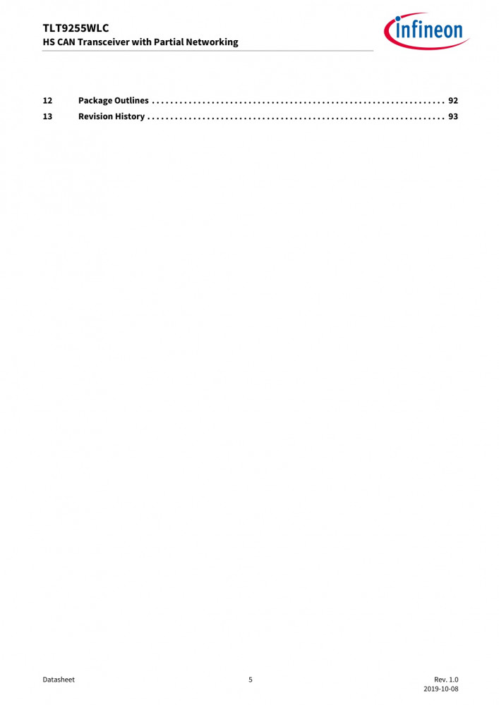 TLT9255WLC datasheet page 5