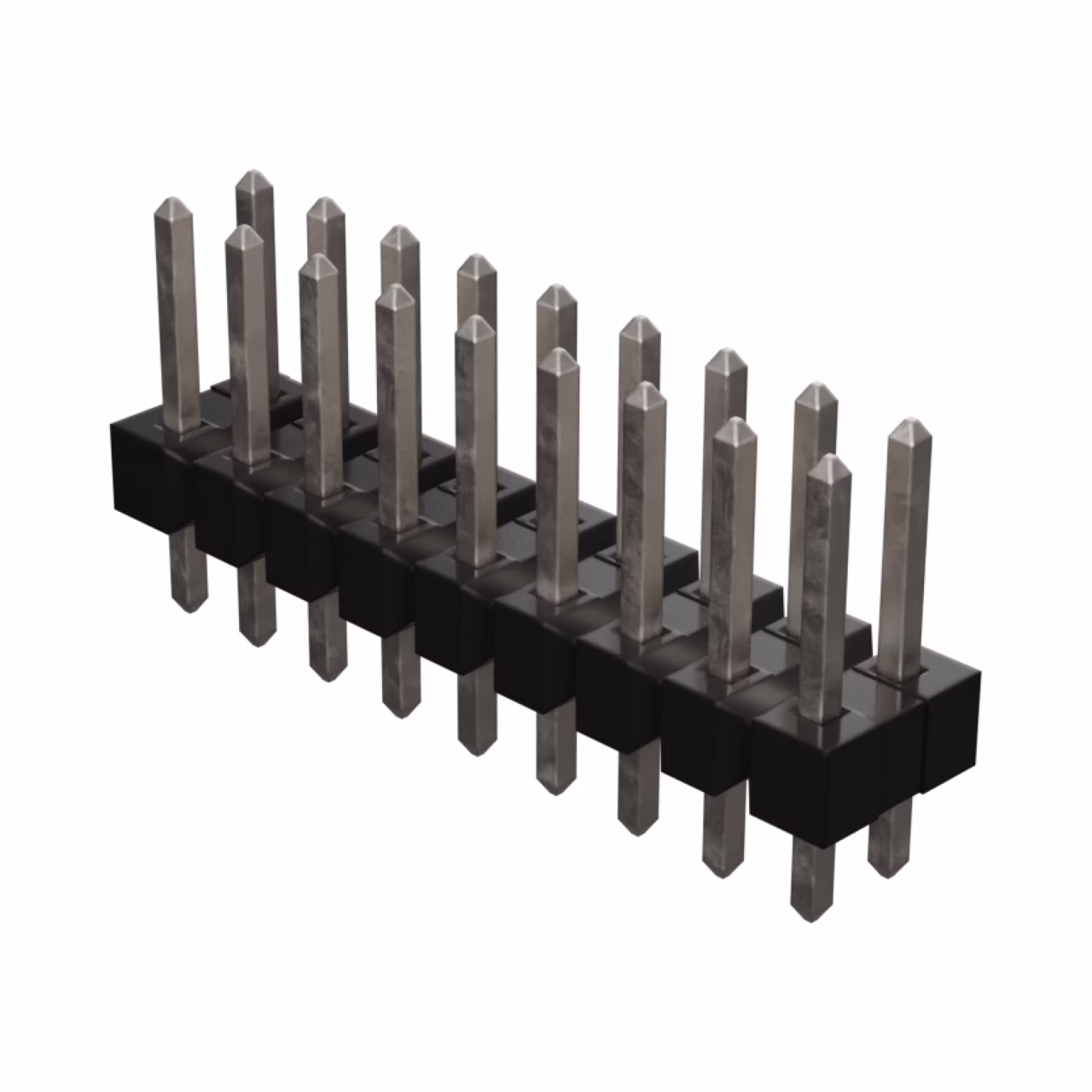 C-Grid Header, 2.54mm Pitch, Through Hole, Dual Row, Vertical, 18 Circuits, 2.54µm Tin (Sn) Plating, Tray Packaging, Lead-Free for sale
