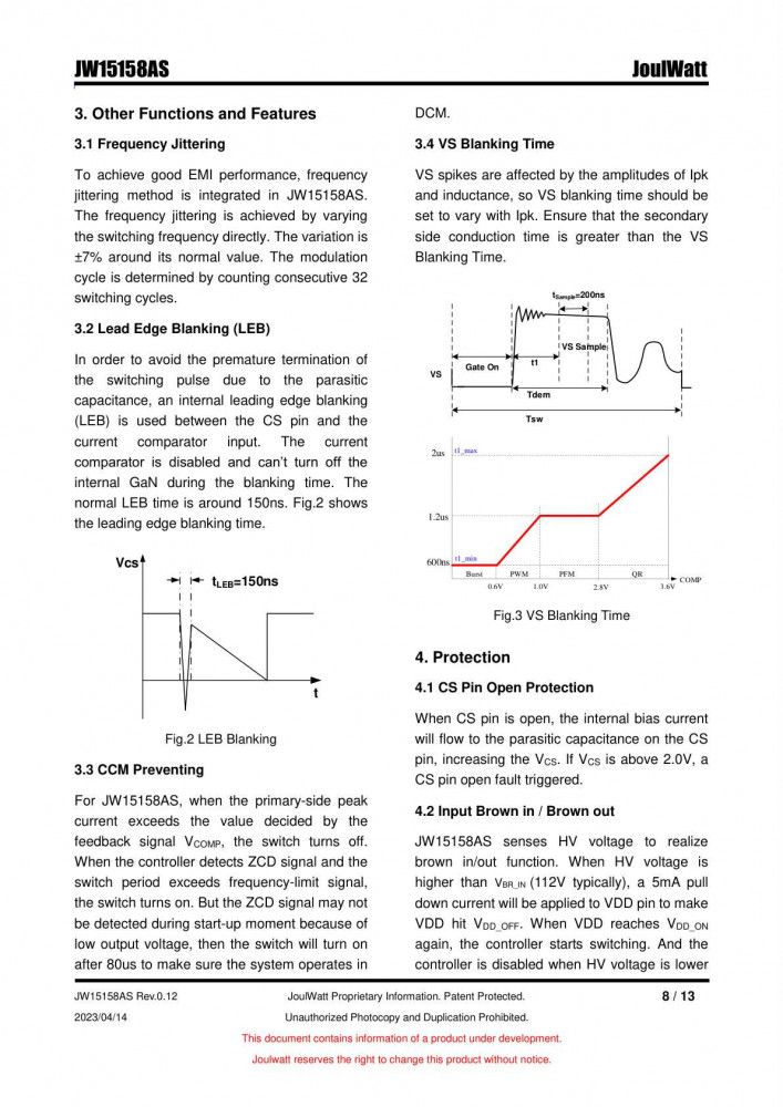 JW15158AS datasheet page 8