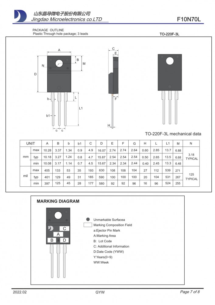 F10N70L datasheet page 7