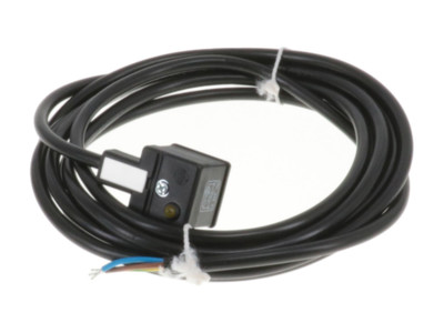 Brad mPm DIN Form A - 18mm, Poles 2+2Ground, H3/H9, Pigtail, NBR Integrated Gasket, Circuit C4, 18 AWG, Black, PVC Cable, 10.0m (32.81') Length, 24V