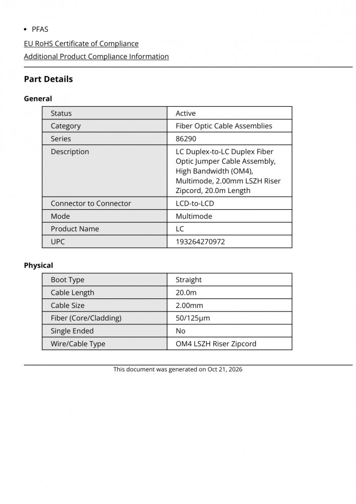 MOLEX 885379520 drawing preview, page 2