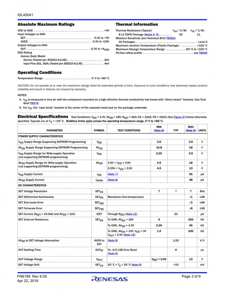 ISL45041IRZ datasheet page 3