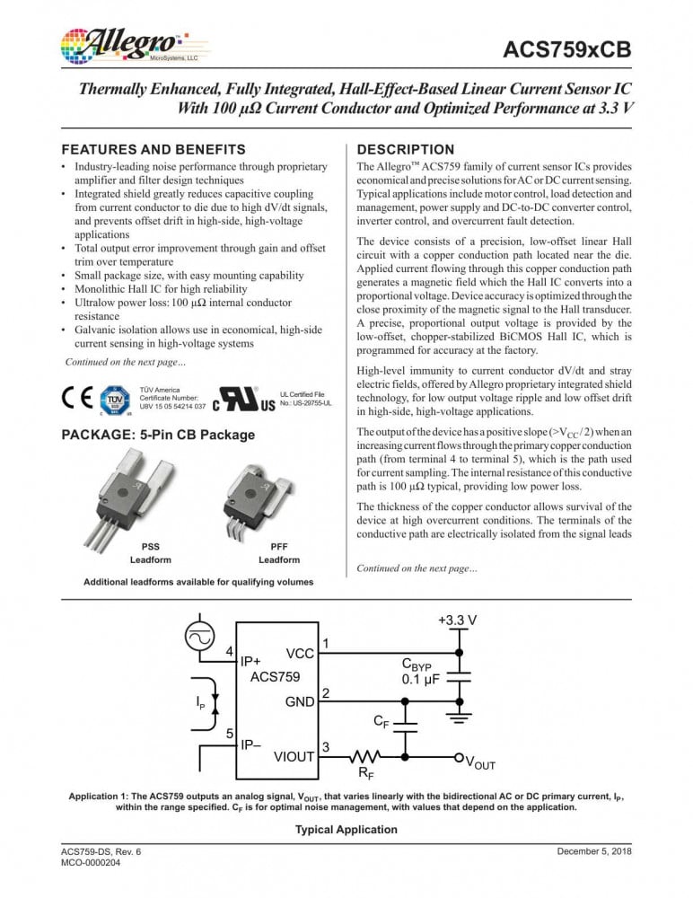 ACS759 datasheet page 2