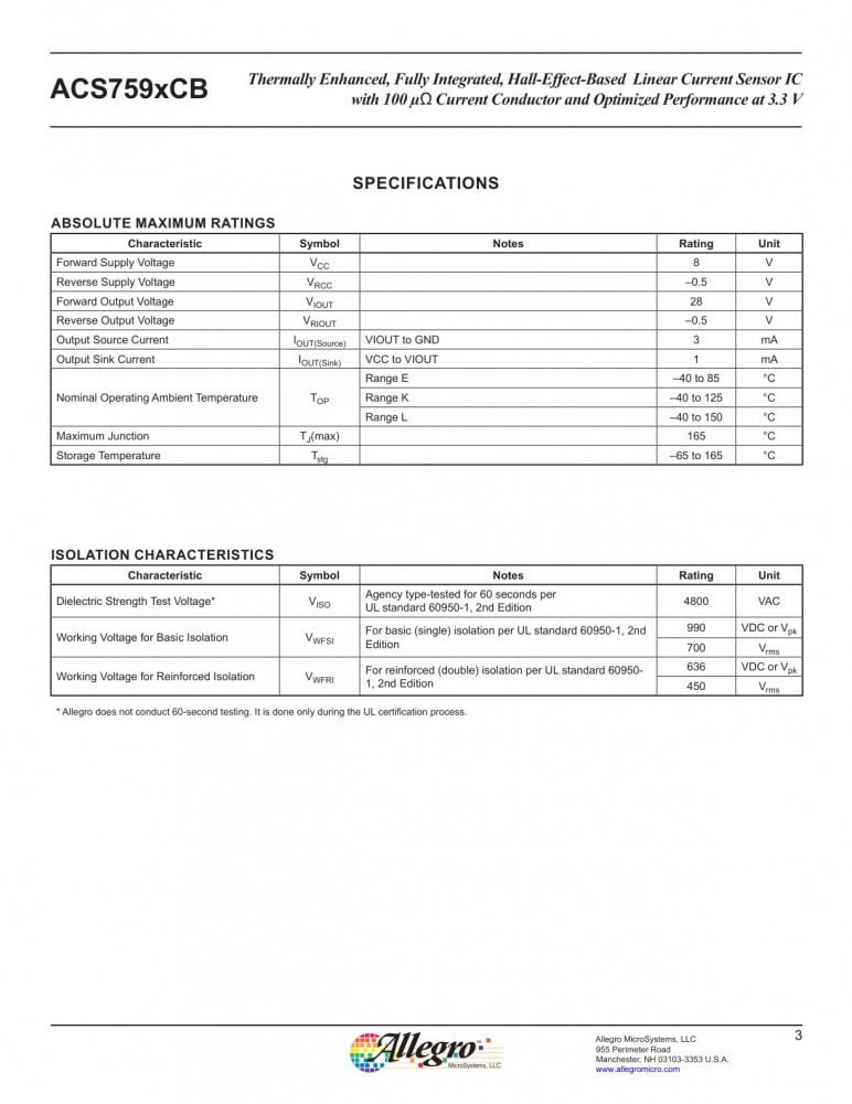 ACS759 datasheet page 4