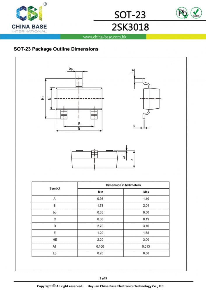 2SK3018 datasheet page 3