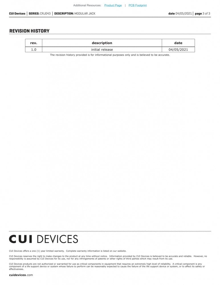 CRJ043 technical document page 3