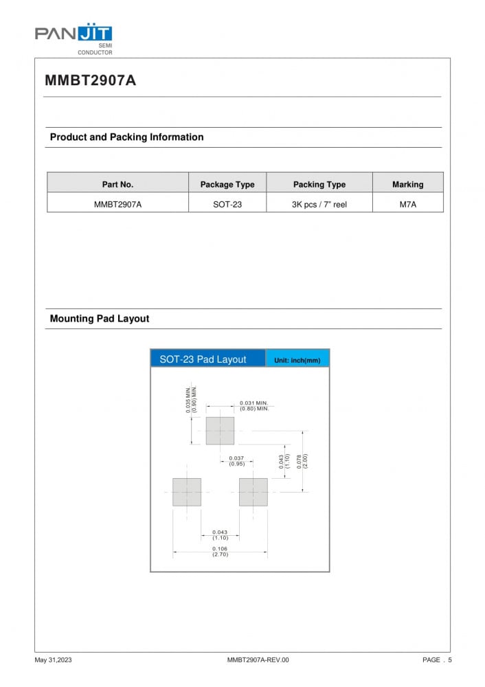 MMBT2907A datasheet page 5