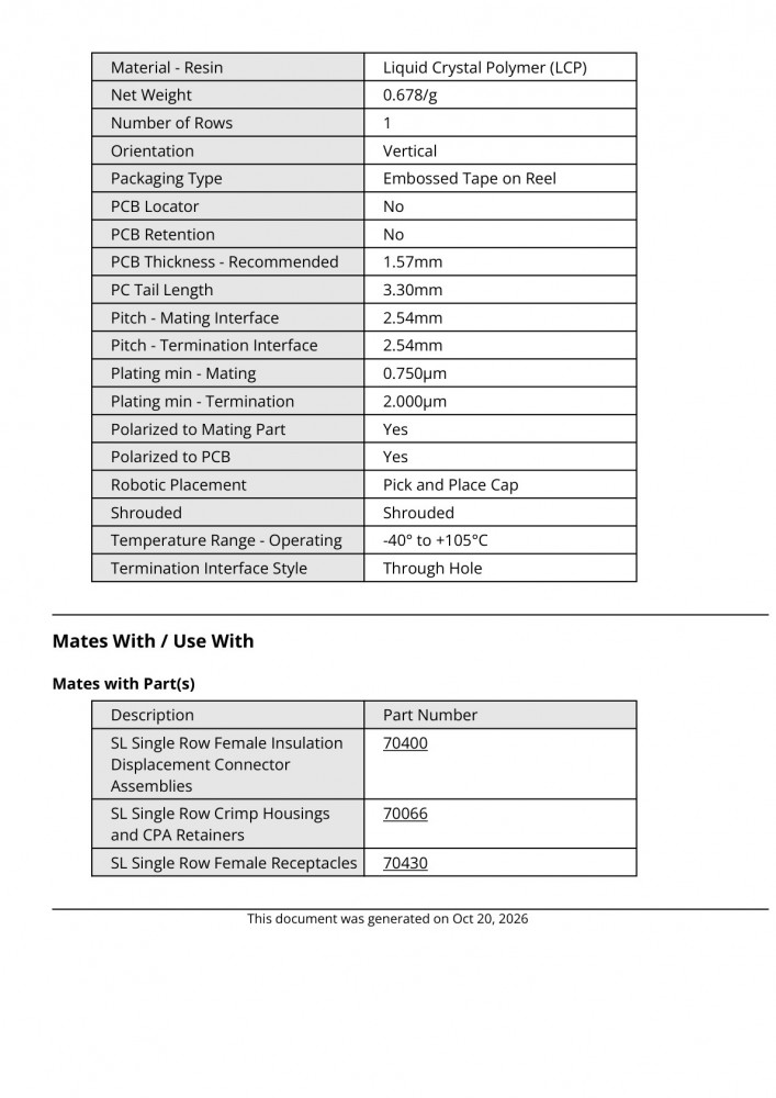 MOLEX 1719711203 technical document image, page 3