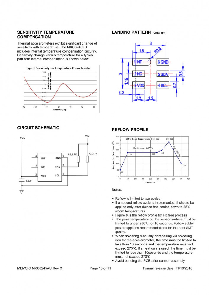 MXC6245XU datasheet page 10