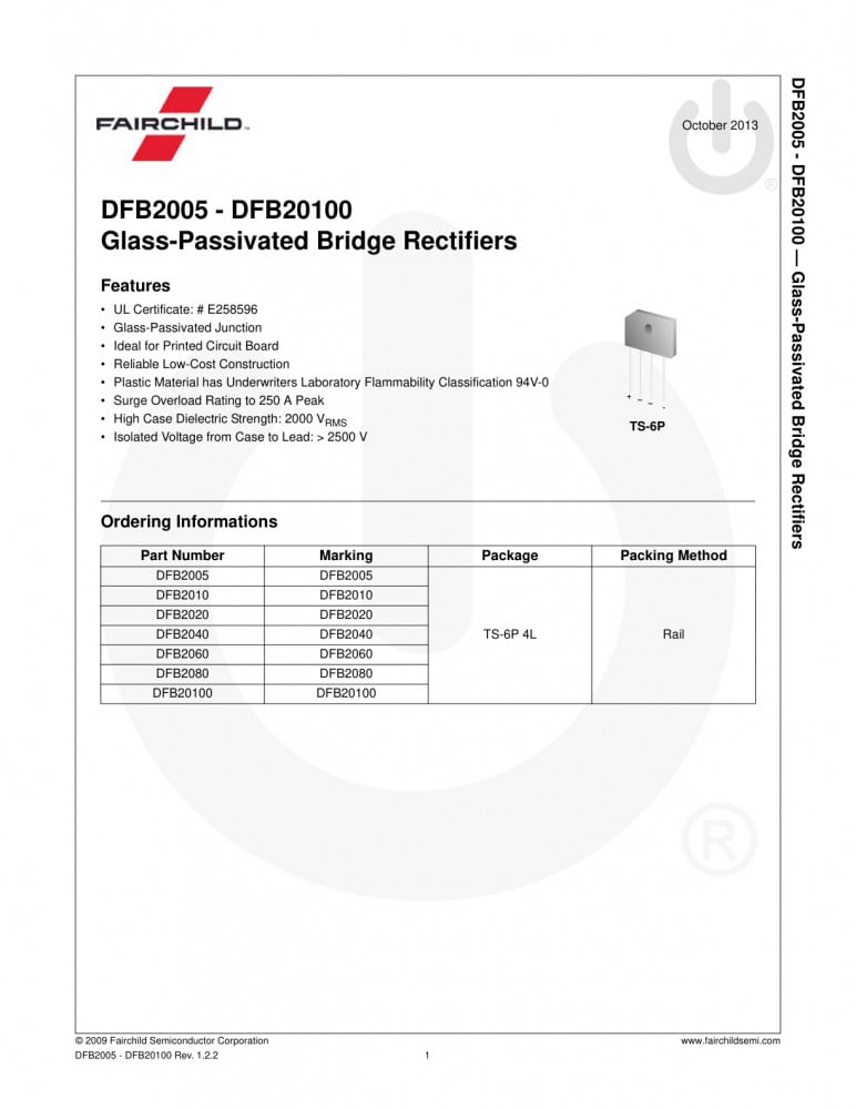 DFB20100 datasheet page 2