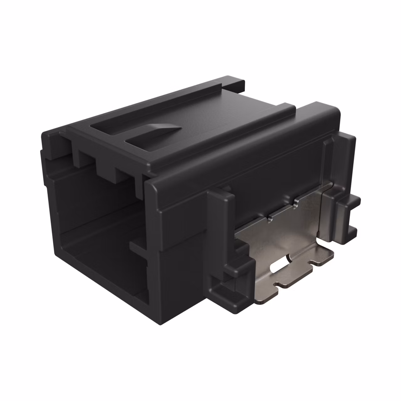 Mini50 Unsealed Header, UL 94 HB, Right-Angle, SMT, Single Row, 2 Circuits, Tin (Sn) Plating, Polarization Option C, Dark Gray, Tape and Reel for sale