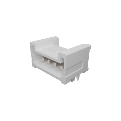 1.25mm Pitch, Micro-Lock Plus PCB Header, Single Row, Right-Angle, Through Hole, Tin-Bismuth Plating, Positive Lock, 4 Circuits, Natural (White) for sale