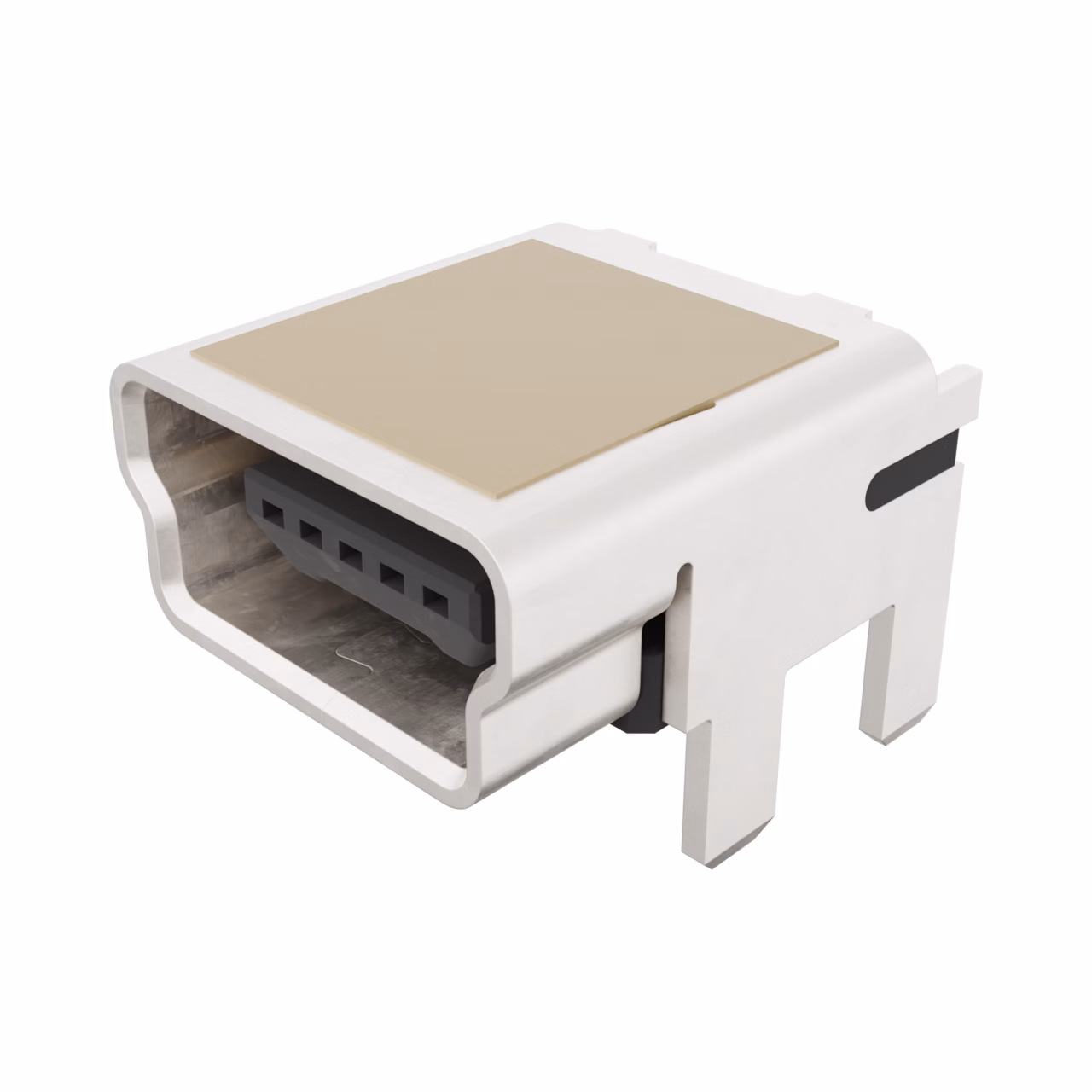 Mini-B Receptacle, Right-Angle, Surface Mount, 2.50mm Solder Tabs, with Cover Tape, Lead-Free for sale