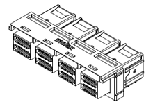 iPass+ HD Internal Cable and Connector Assembly, 1x4, 0.76µm, Lead-Free for sale