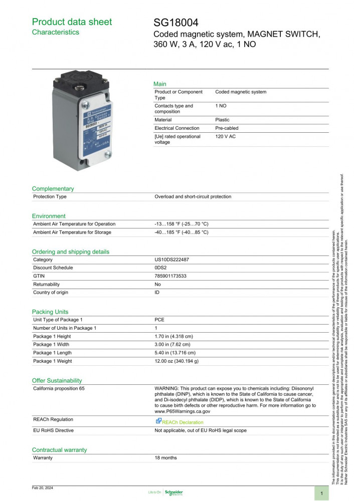 SG18004 technical document preview