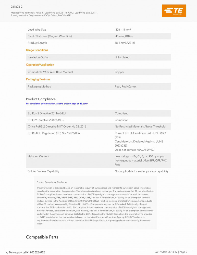 281623-2 technical document page 2
