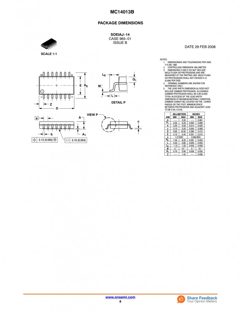 MC14013B datasheet page 8