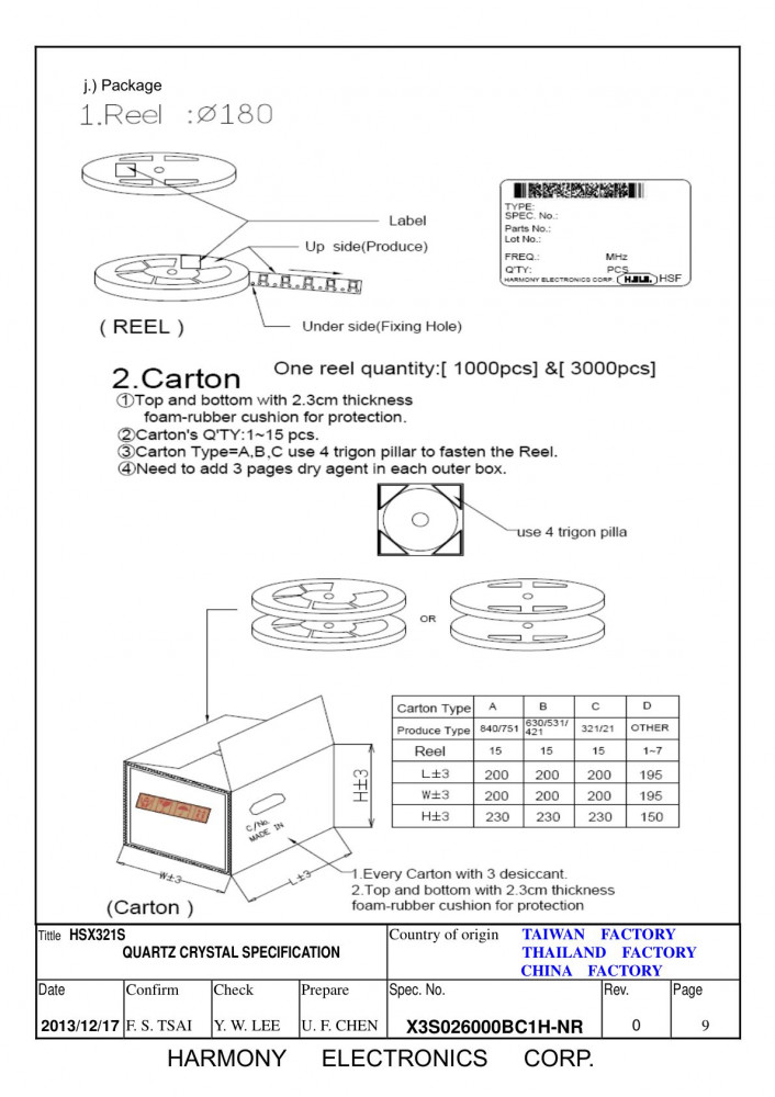 HELE X3S026000BC1H-NR specification page 9