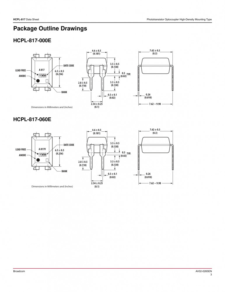 HCPL-817 datasheet page 3