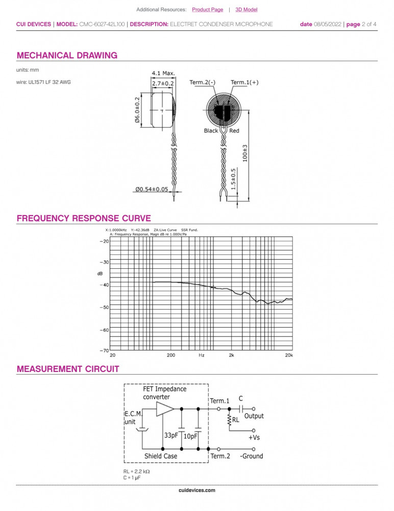 CMC-6027-42L100 datasheet page 2