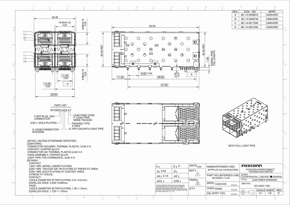 FOXCONN 3S1020F3-AD4-4F document page 1