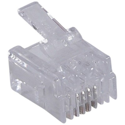 Plug RJ11 4 contacts 9.65mm width for sale