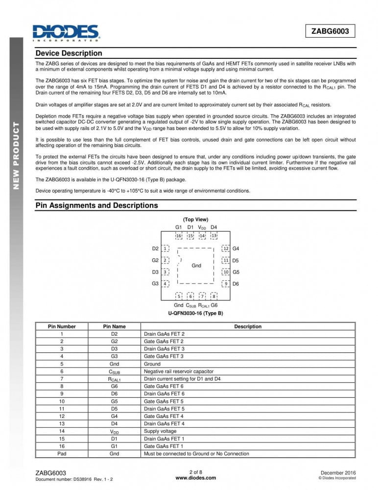 ZABG6003 datasheet page 2