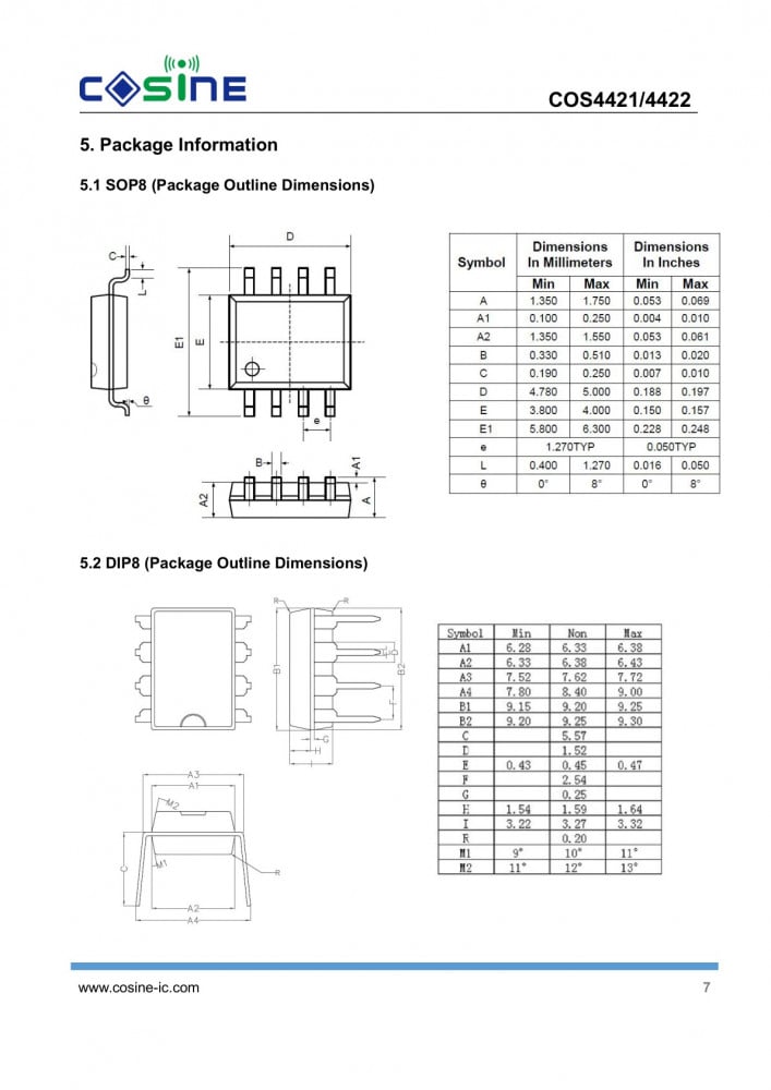 COS4422 datasheet page 7