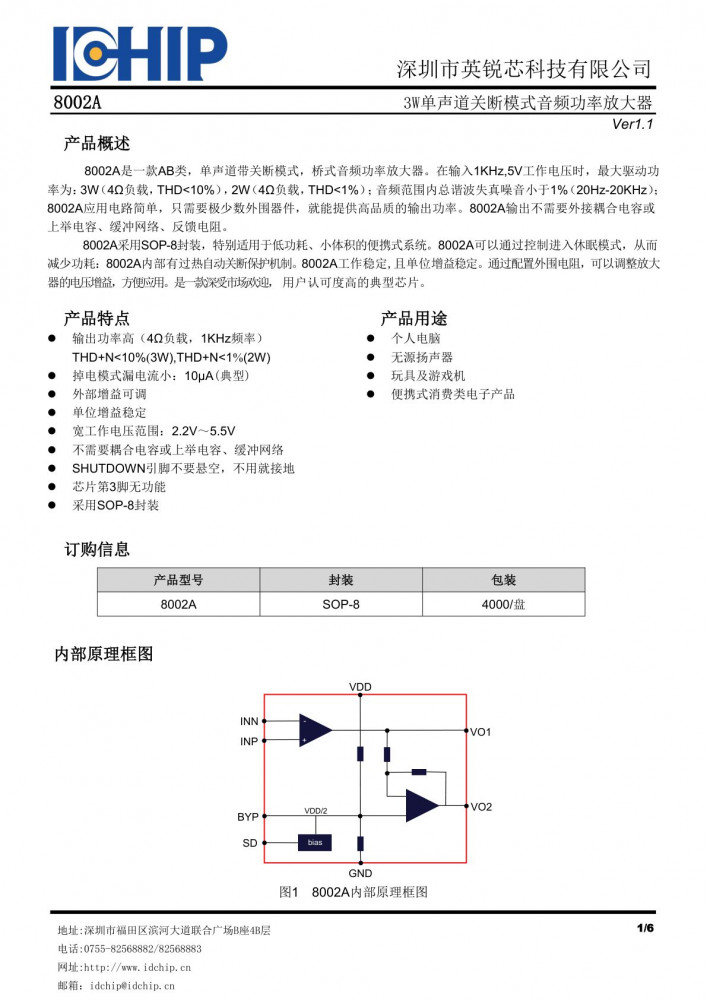 8002A datasheet page 1