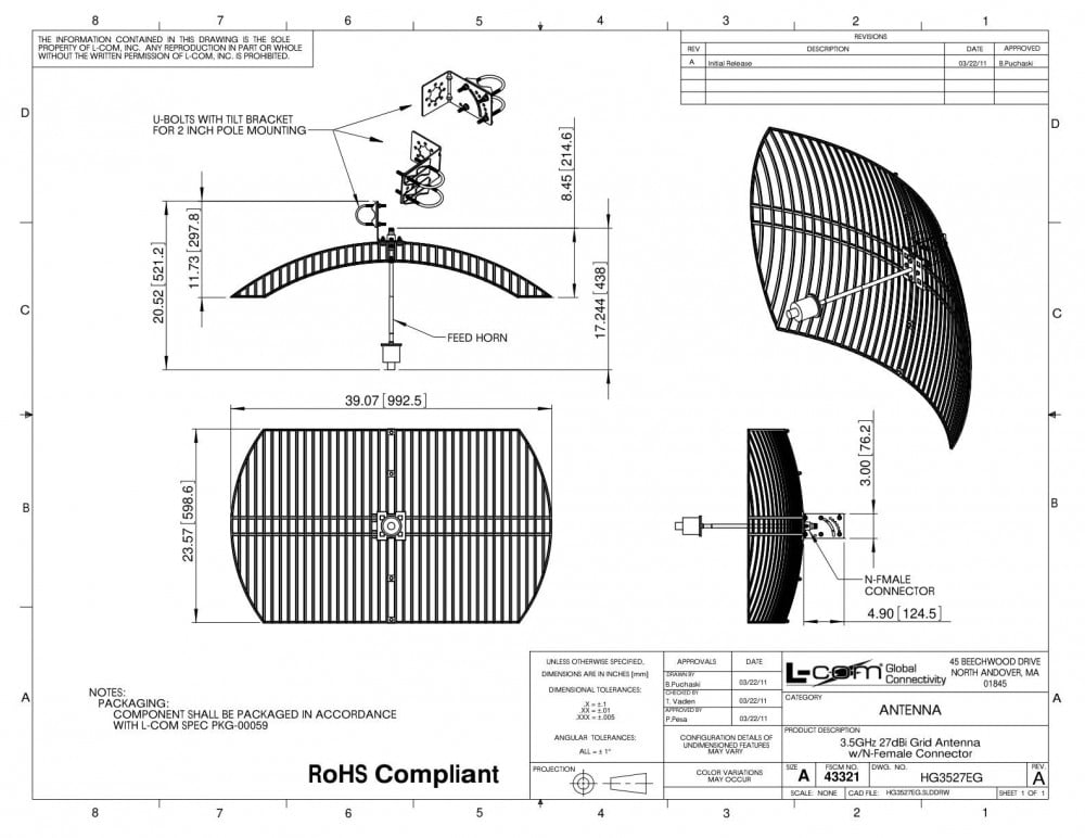 HG3527EG technical document preview