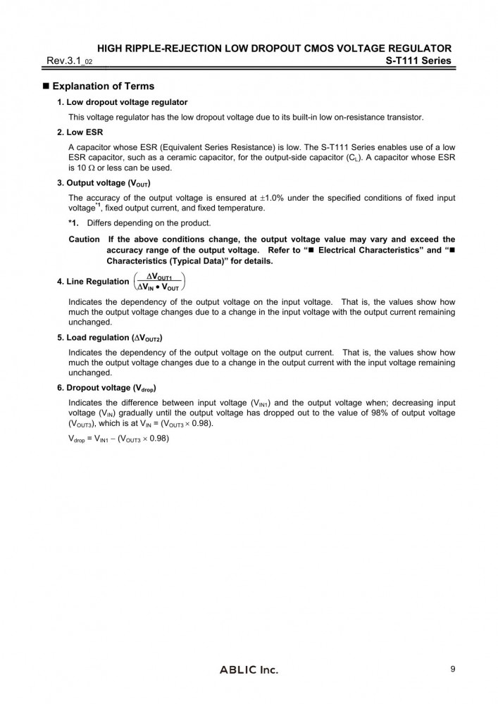 S-T111 datasheet page 9