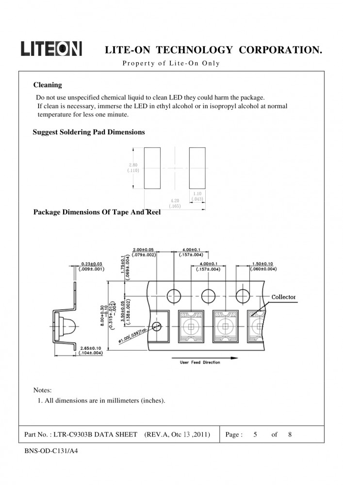 LTR-C9303B datasheet page 6