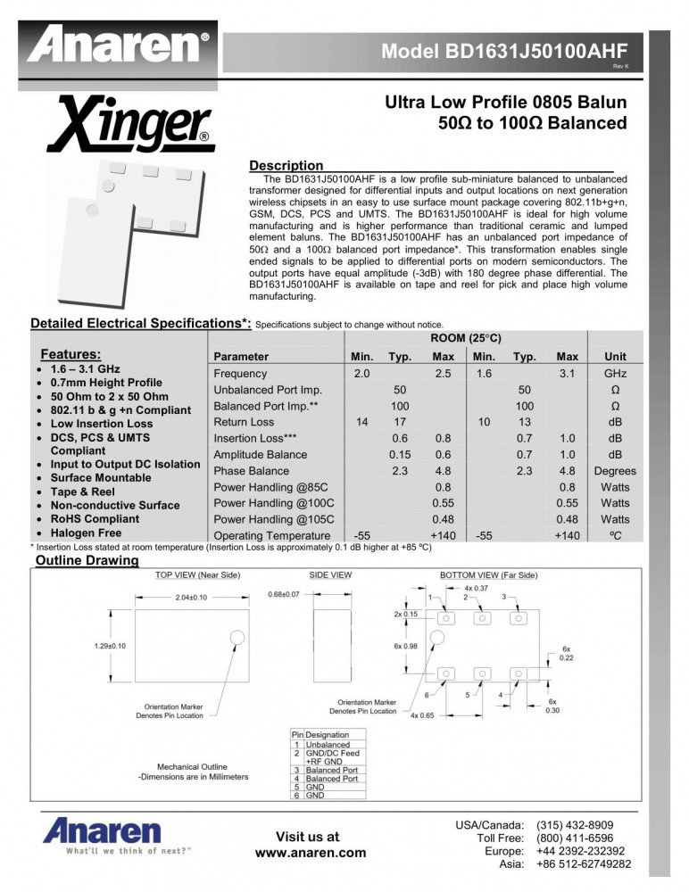 BD1631J50100AHF datasheet page 1