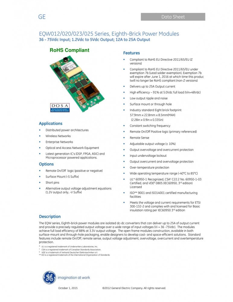 EQW012A0A datasheet page 1