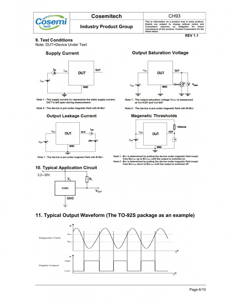 CH93TB datasheet page 6