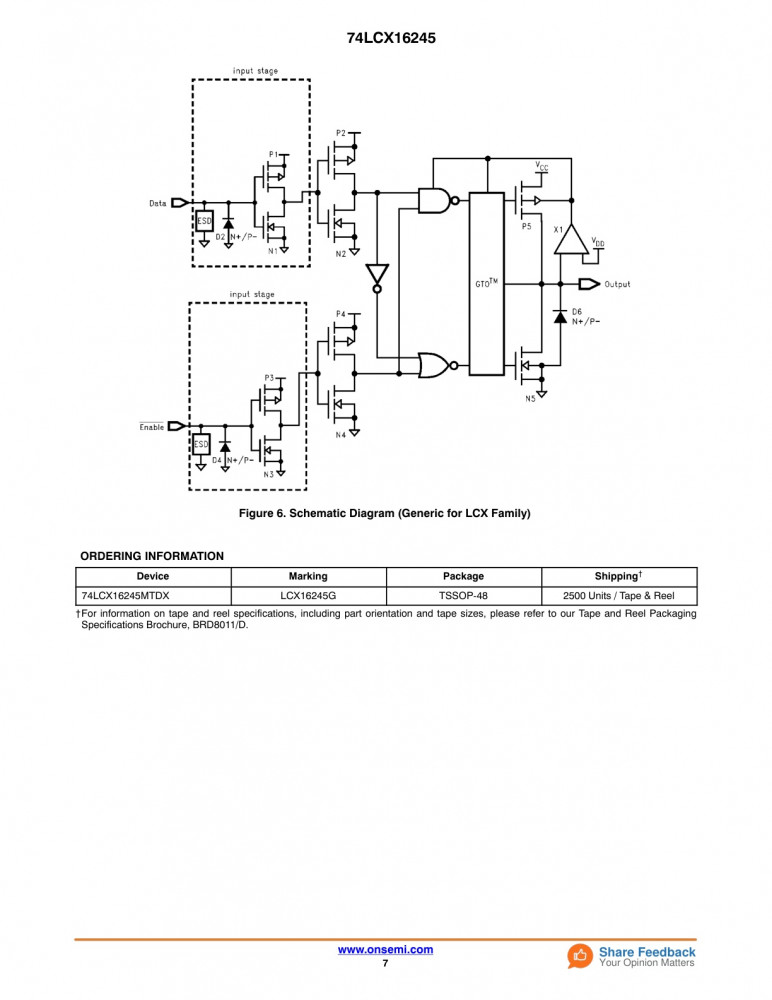 74LCX16245 datasheet page 7