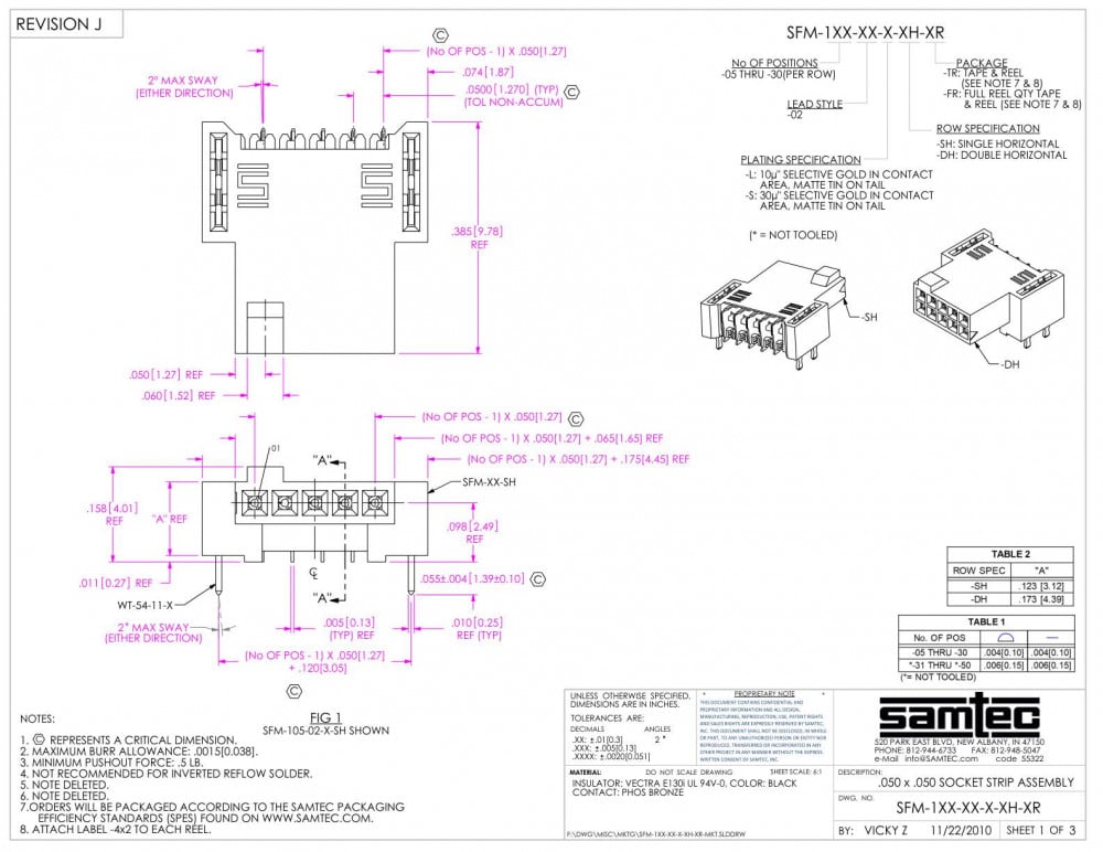 SFM-120-02-S-DH-TR technical drawing page 1