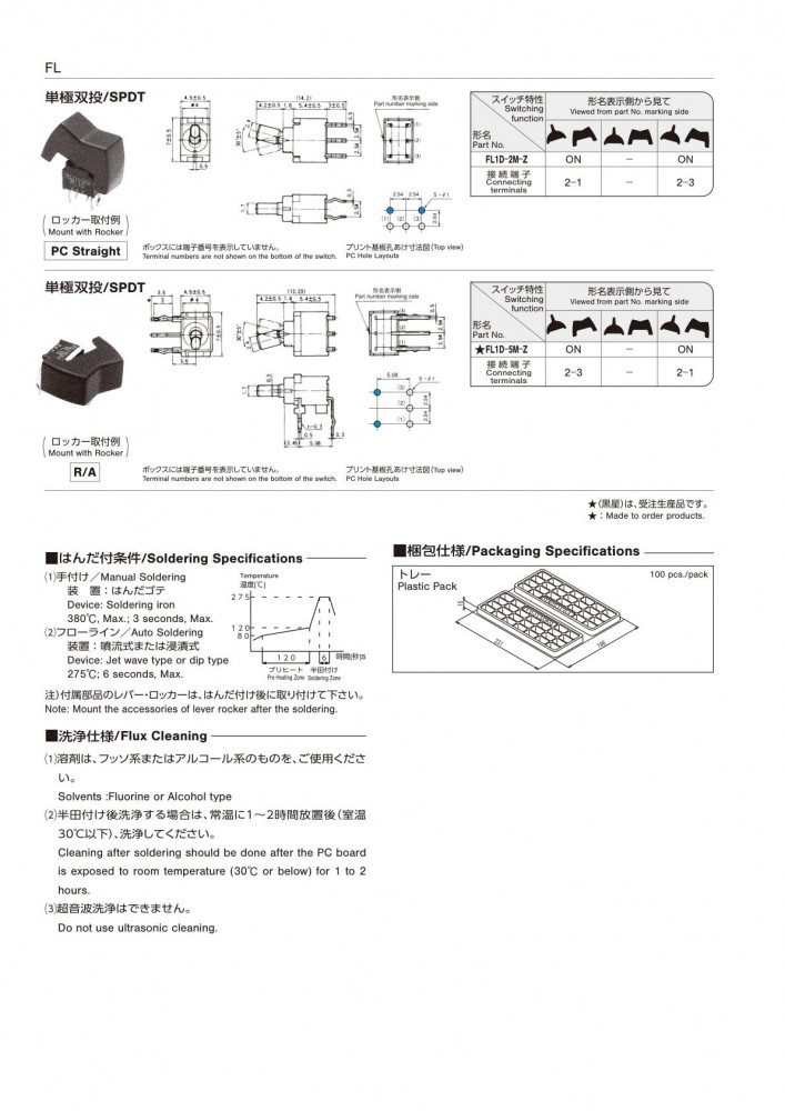 Nidec FL1D-2M-Z technical document, page 2
