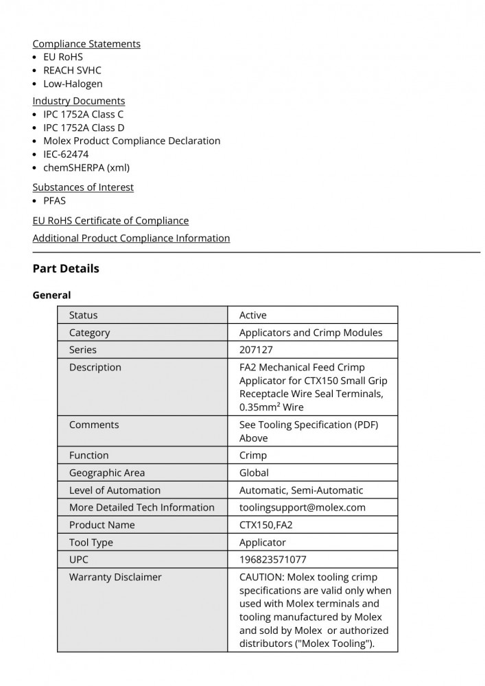 Tooling document preview, page 2