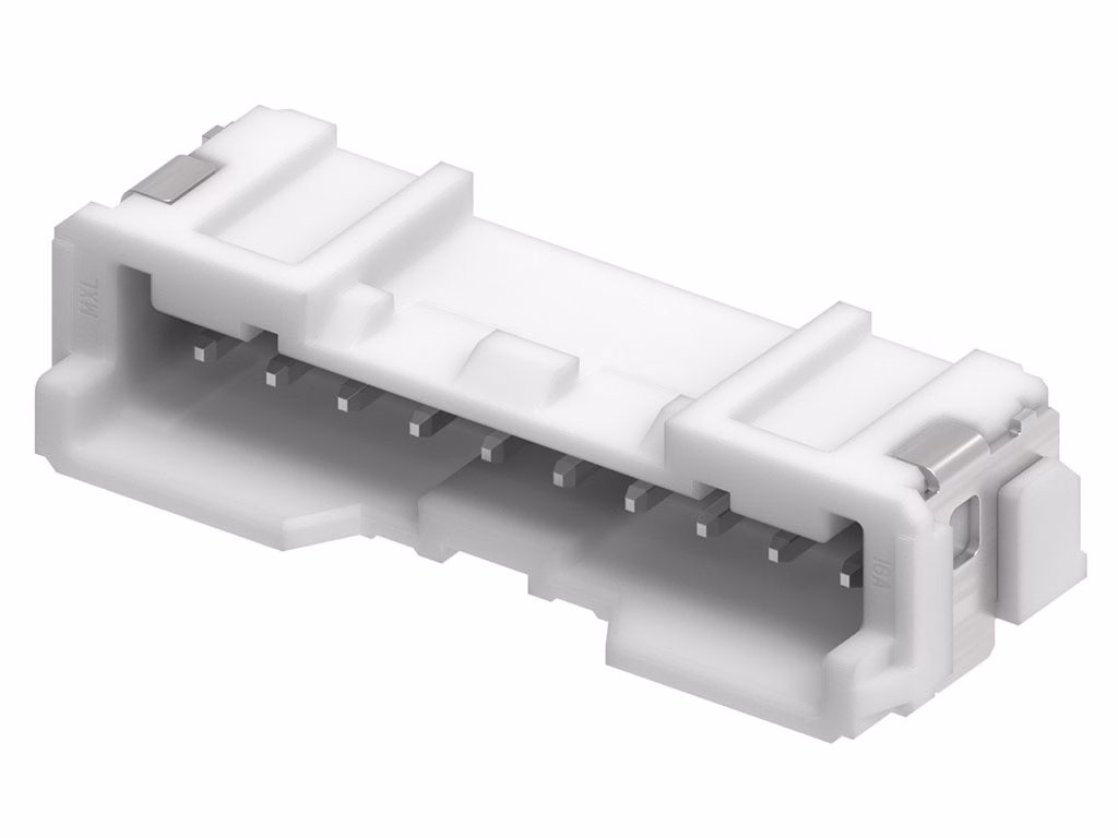 2.00mm Pitch, Micro-Lock Plus PCB Header, Single Row, Vertical, Surface Mount, Matte Tin Plating, Positive Lock, 9 Circuits, Low-Halogen, Low-Halogen, Natural (White)