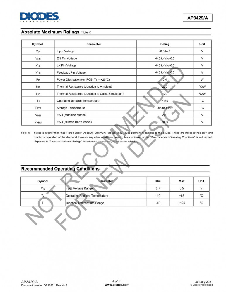 AP3429KTTR-G1 datasheet page 4