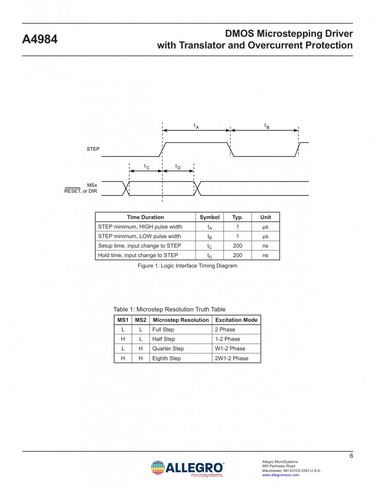 A4984 datasheet page 6