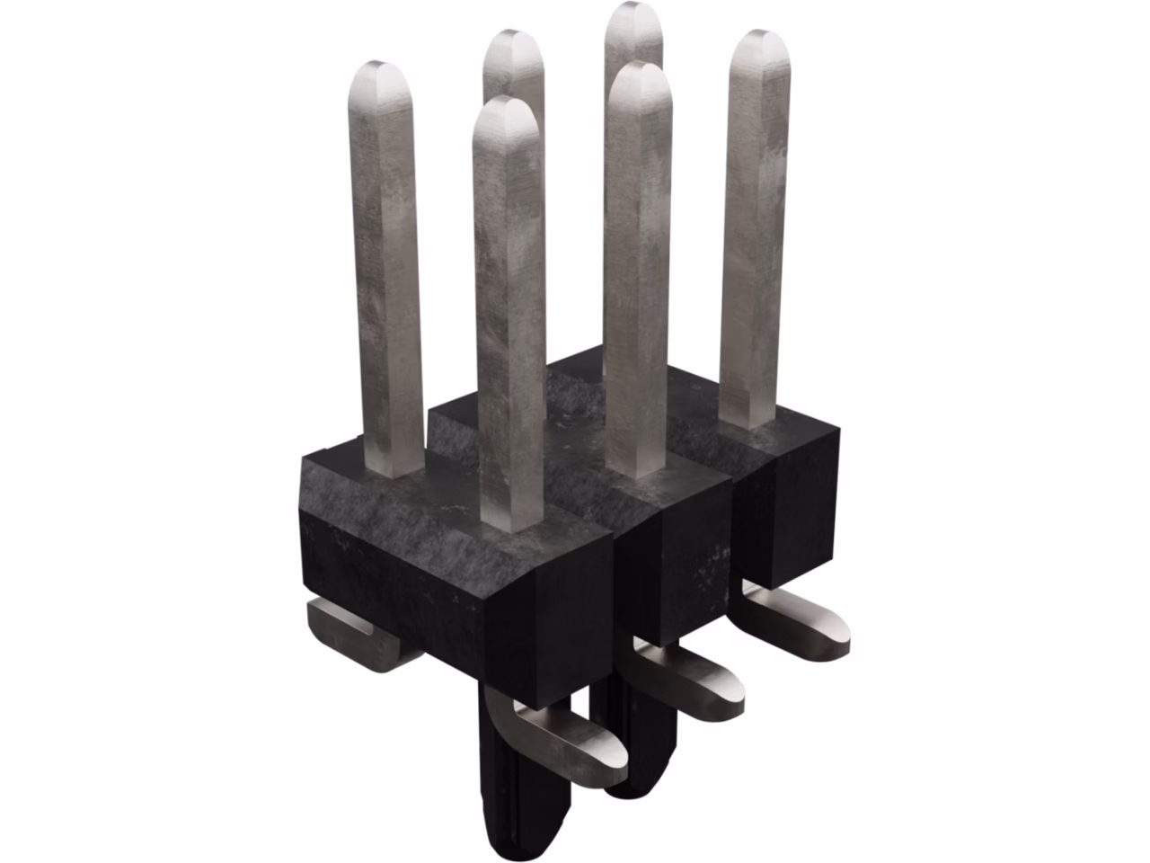 C-Grid Breakaway PCB Header, 2.54mm Pitch, Surface Mount, Dual Row, Vertical, 6 Circuits, Tin (Sn) Plating, 3.30mm Locator Pegs, 6.10mm Mating Pin Length, Tube for sale
