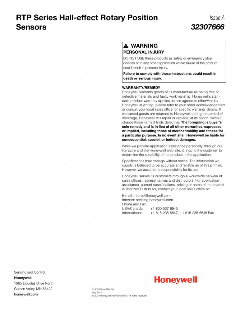 RTP Series installation instructions page 5