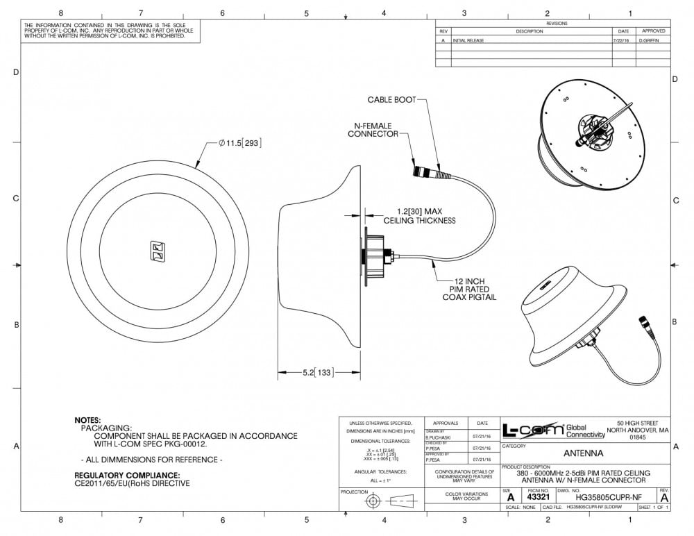 HG35805CUPR-NF technical document page