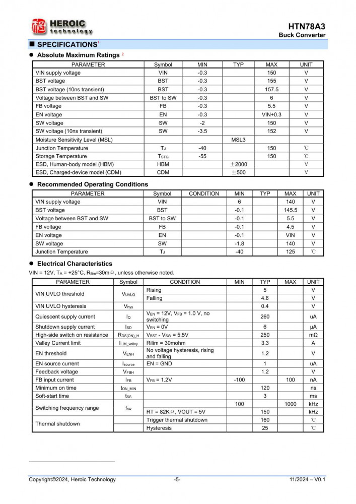 HTN78A3SPER datasheet page 5