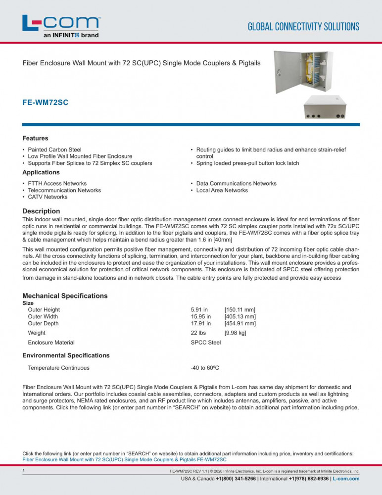 FE-WM72SC technical document page 1