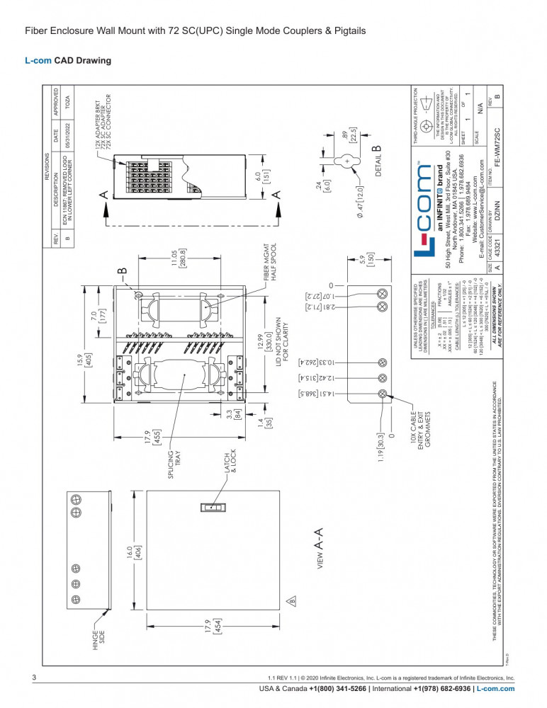 FE-WM72SC technical document page 3