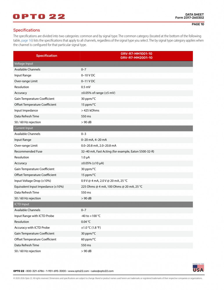 GRV-R7-MM1001-10 documentation page 10